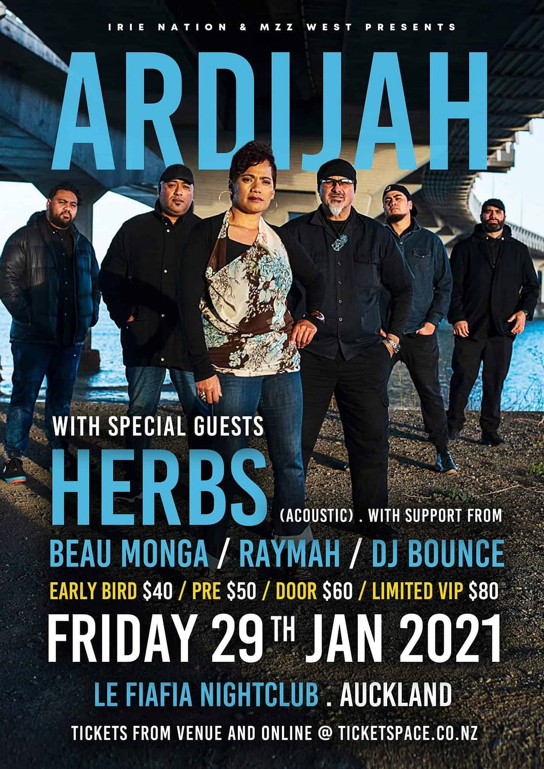 Friday 29th Jan Auckland ARDIJAH - Herbs - Beau Monga Dj Bounce ...